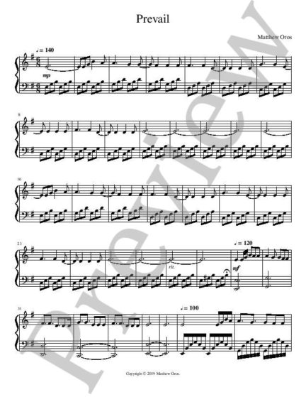 Prevail (Sheets & WAV) – Matthew Oros Music